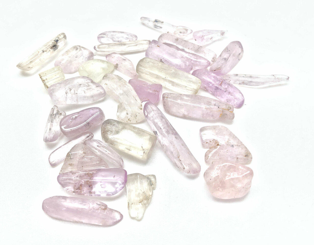 Tumbled Kunzite - Kunzite Tumbled Stone | New Moon Beginnings