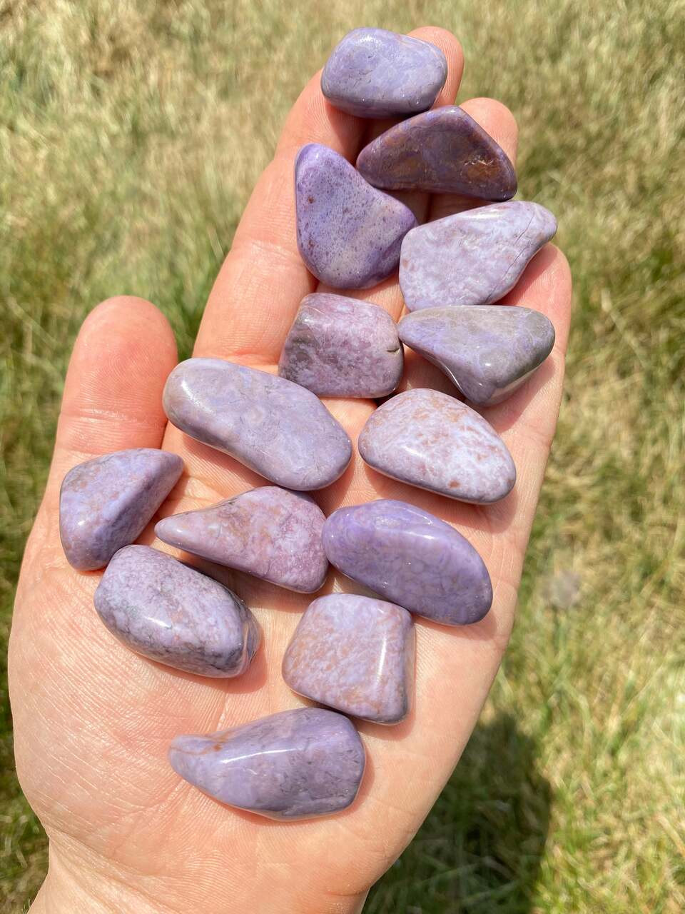 Tumbled Purple Jade - Purple Jade Tumbled Stone - Grade AA | New Moon ...