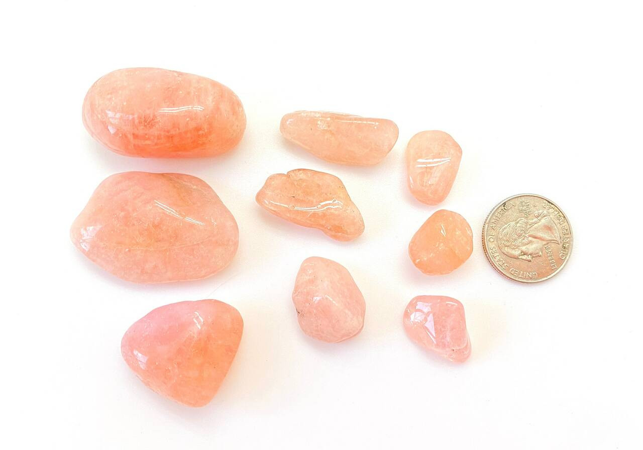 Tumbled Peach Morganite - Peach Morganite Tumbled Stone | New Moon ...
