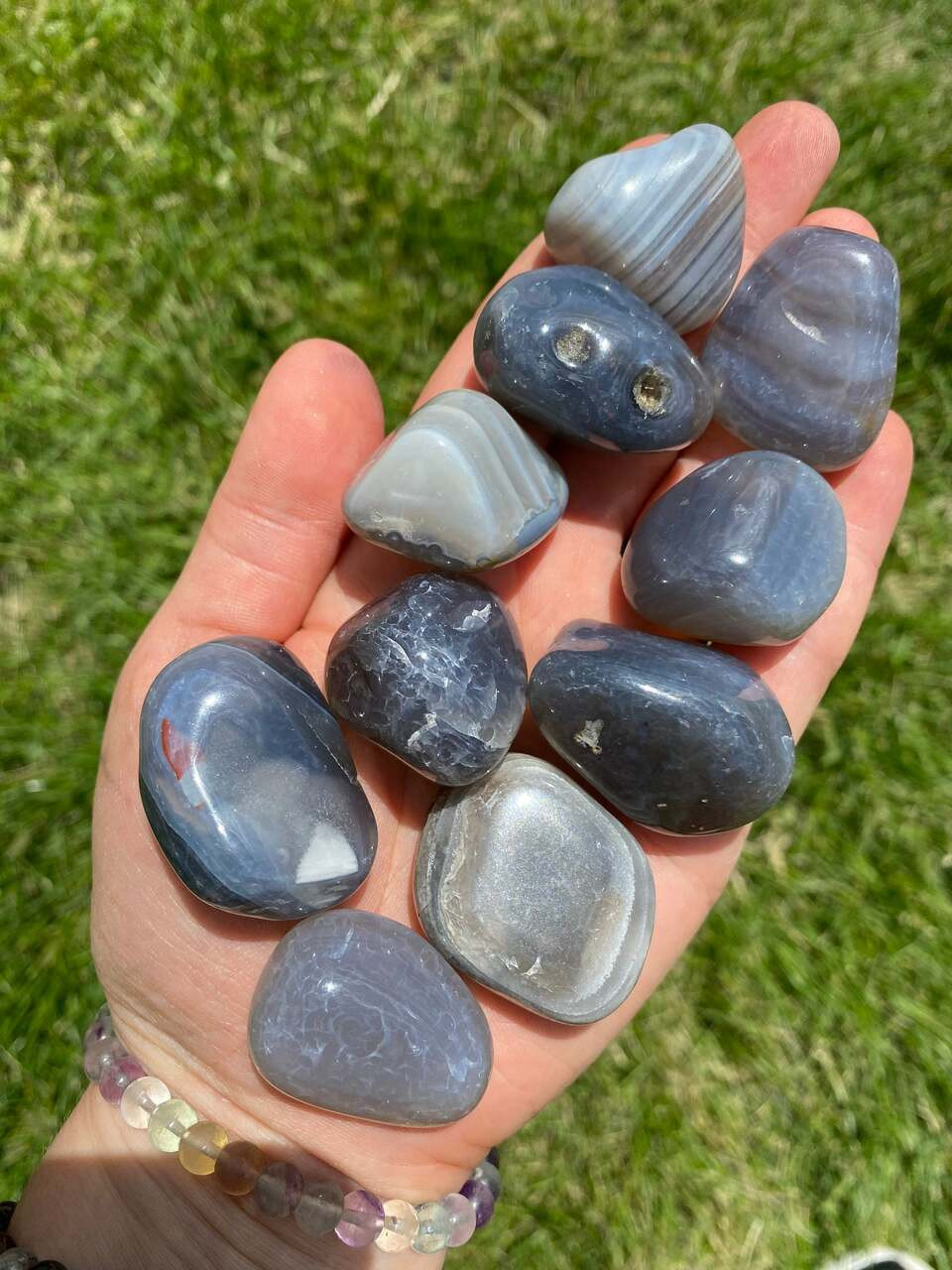 Tumbled Chalcedony - Chalcedony Tumbled Stone - Grade AB | New Moon ...