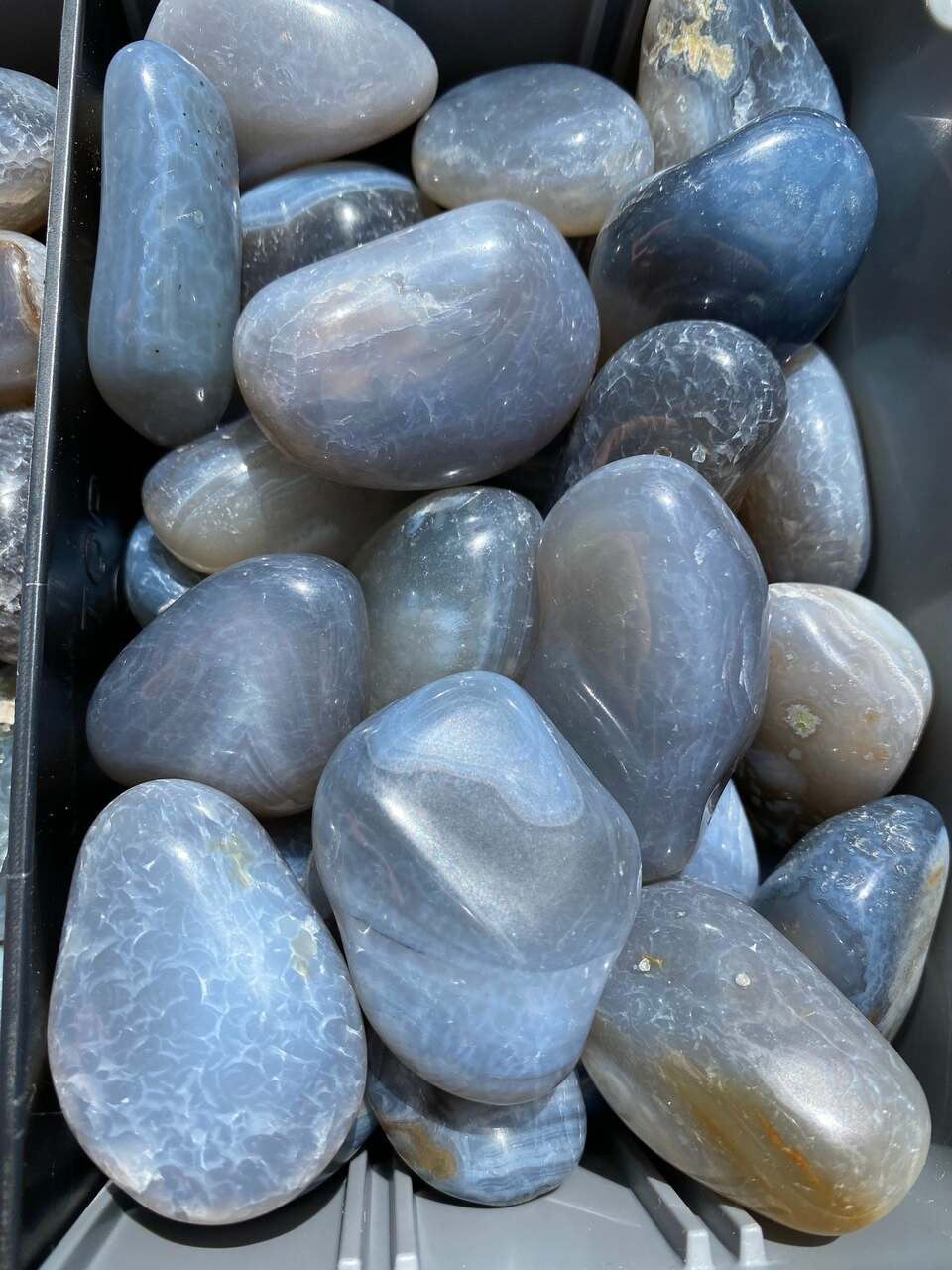 Tumbled Chalcedony - Chalcedony Tumbled Stone - Grade AB | New Moon ...
