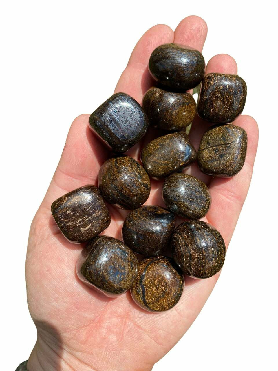 Tumbled Bronzite - Bronzite Tumbled Stone | New Moon Beginnings