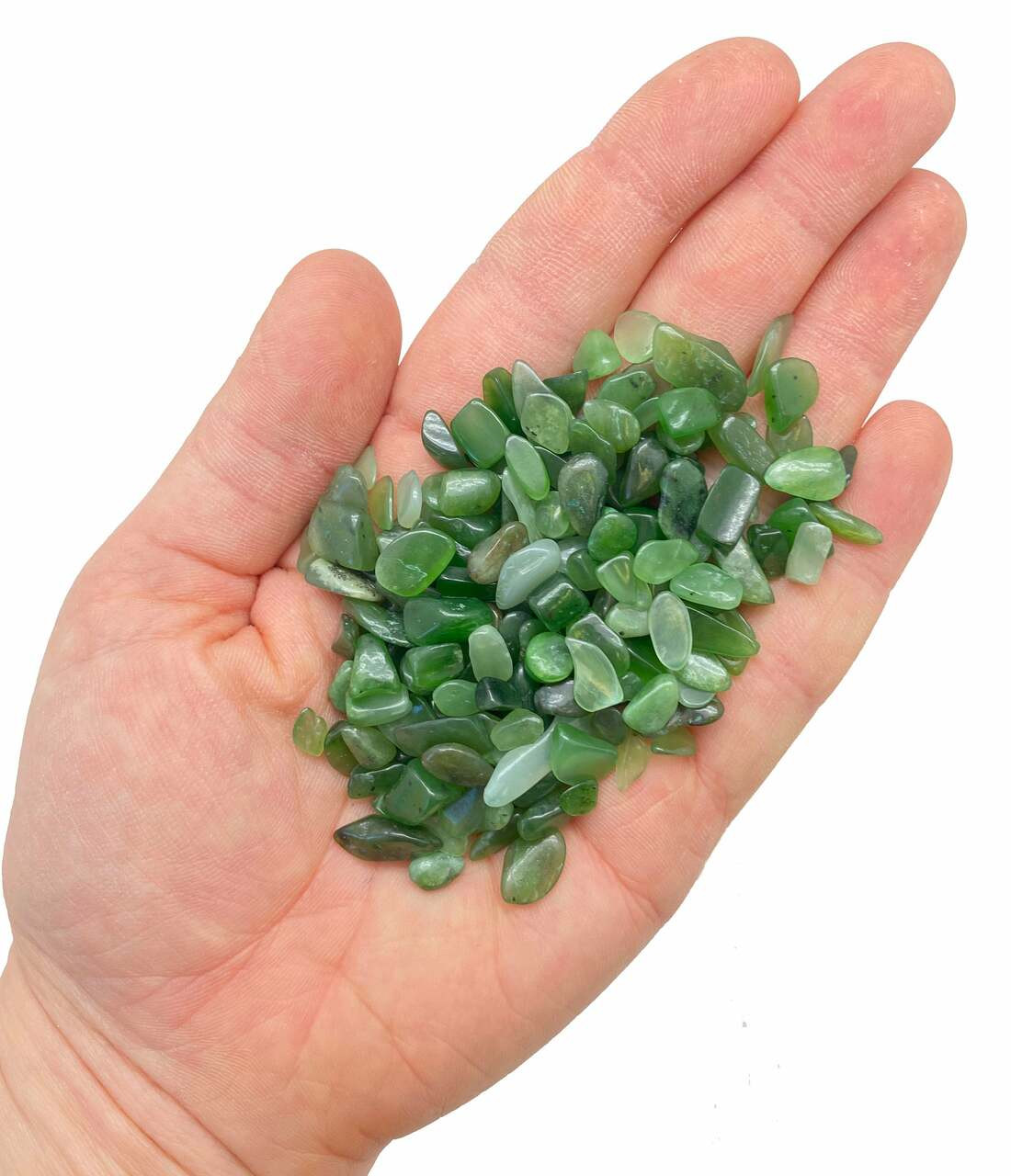 Nephrite Jade Crystal Chips Bottle | New Moon Beginnings