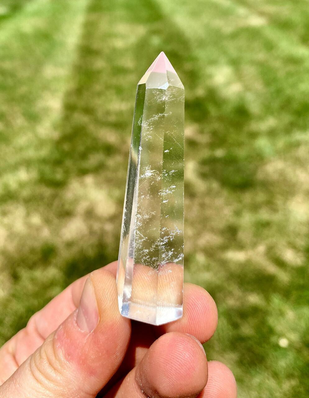 Clear Quartz Point Polished Crystal Tower - Grade A | New Moon Beginnings