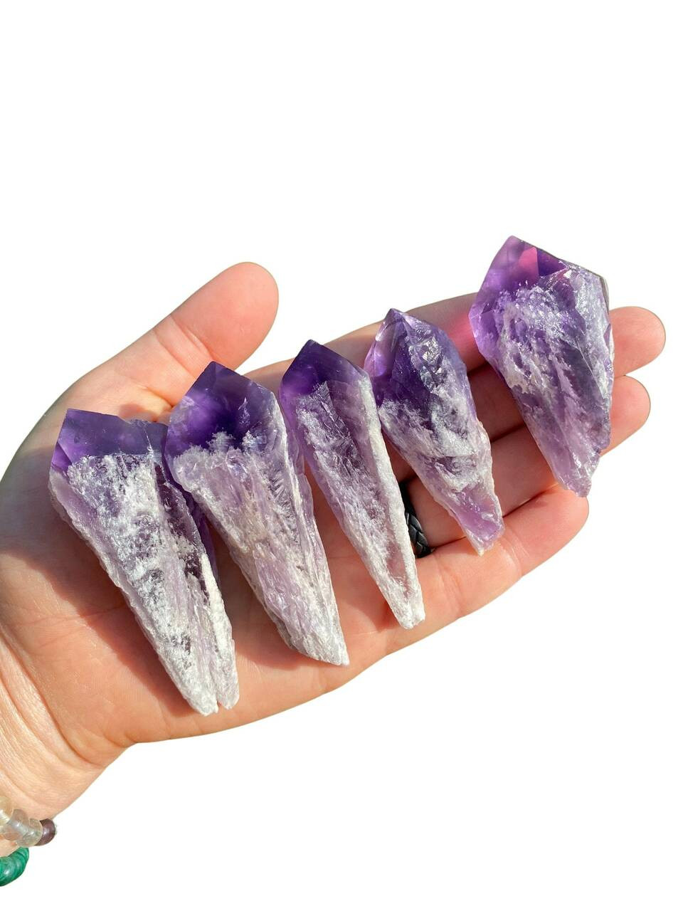 Amethyst Crystal Cathedral Point with Root | New Moon Beginnings