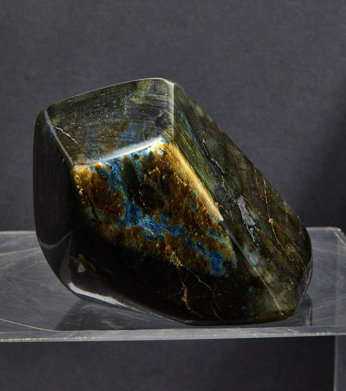 Spectrolite Polished Standing Freeform Stone - 117 | New Moon Beginnings