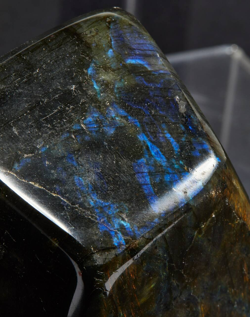 Spectrolite Polished Standing Freeform Stone - 117 | New Moon Beginnings