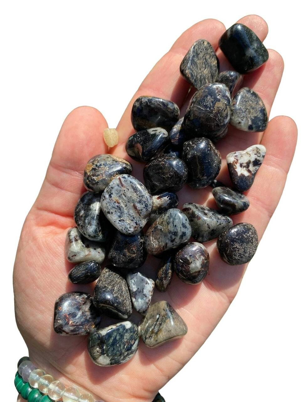 Astrophyllite Tumbled Stone with Aegirine | New Moon Beginnings