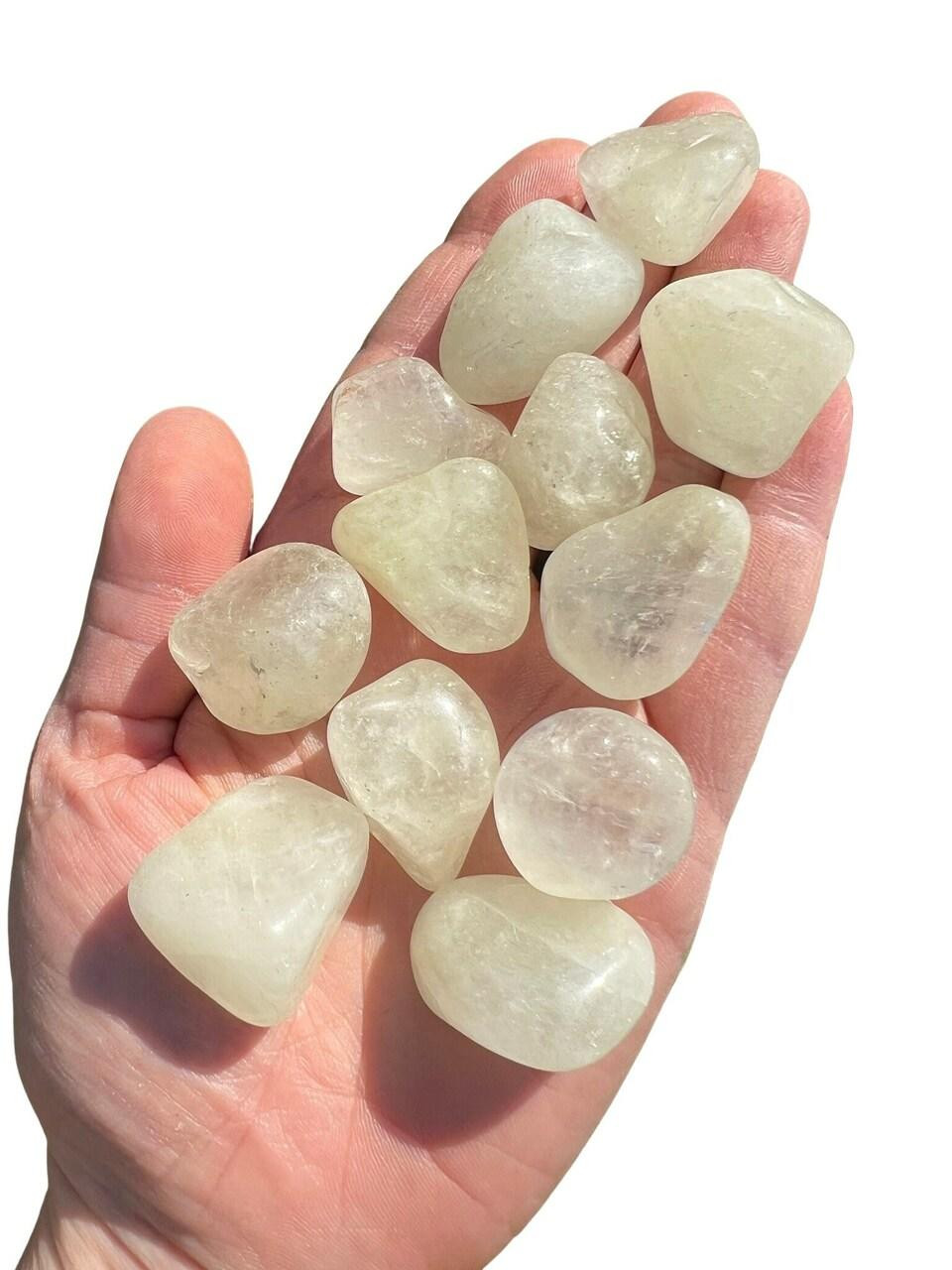 Sulfur Quartz Tumbled Stone | New Moon Beginnings