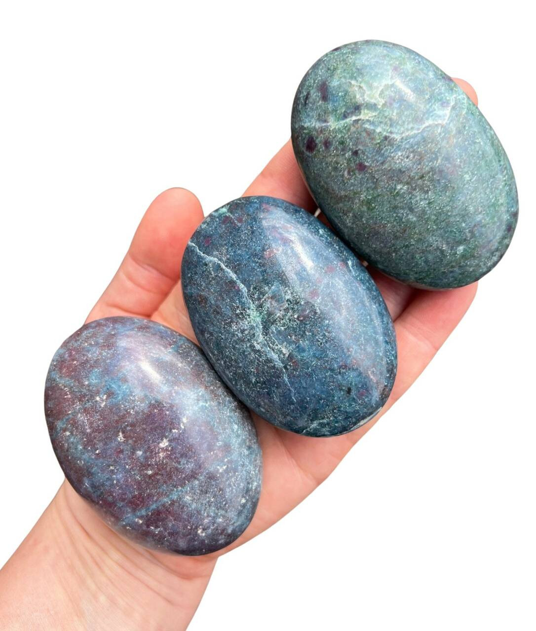Ruby Kyanite Palm Stone | New Moon Beginnings