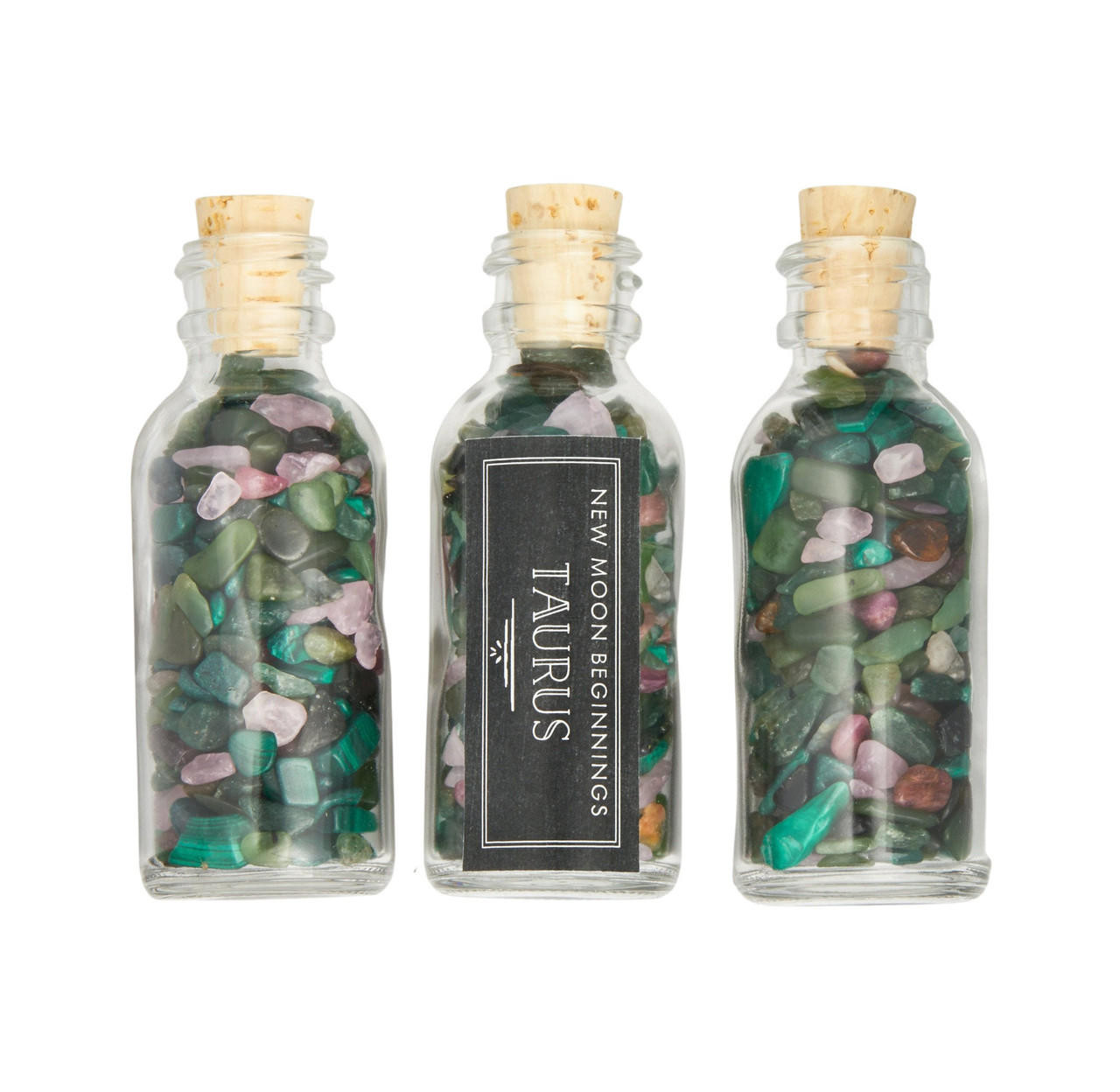 Taurus Crystal Mix in Bottle | New Moon Beginnings