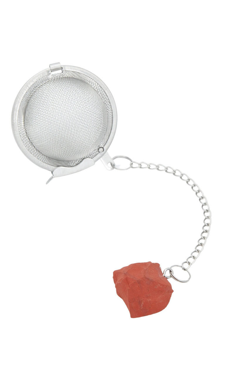 Raw Red Jasper Crystal Tea Infuser | New Moon Beginnings