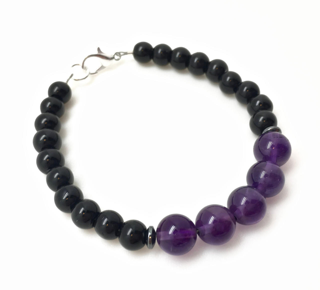 Amethyst and black obsidian store