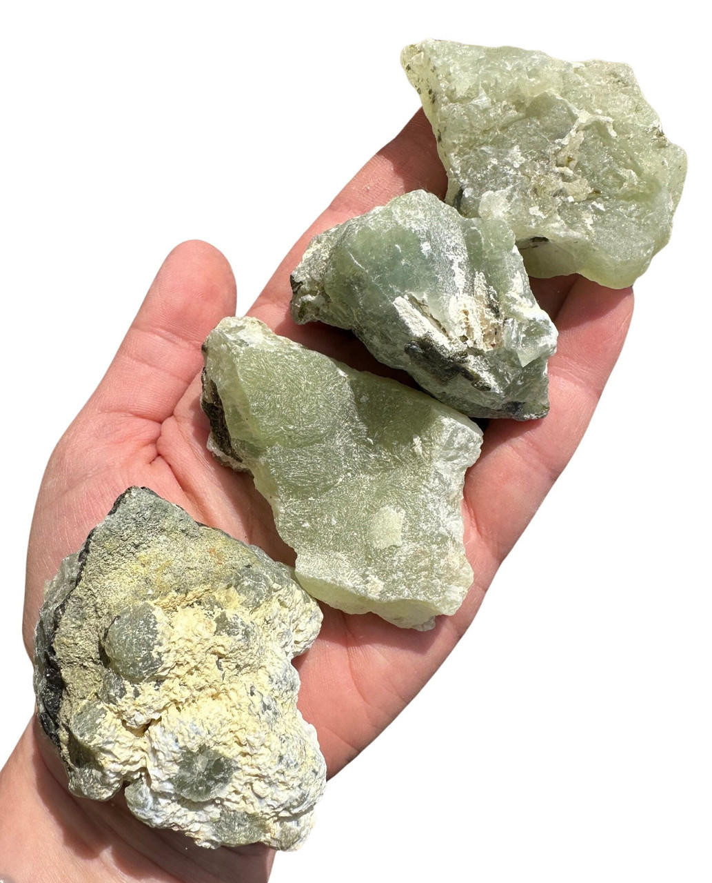 Raw Prehnite Crystal | New Moon Beginnings