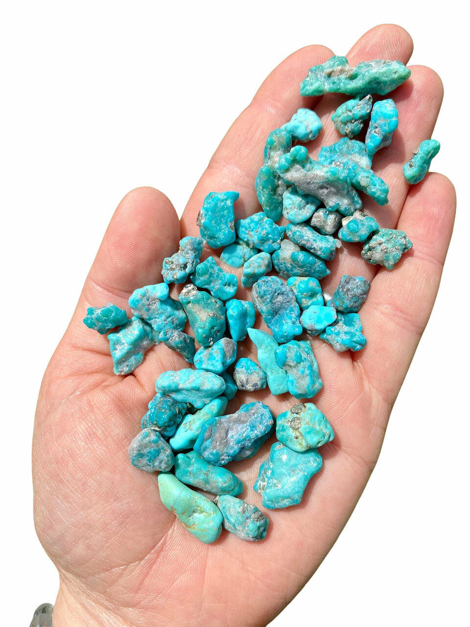 Raw Peruvian Turquoise Stone | New Moon Beginnings