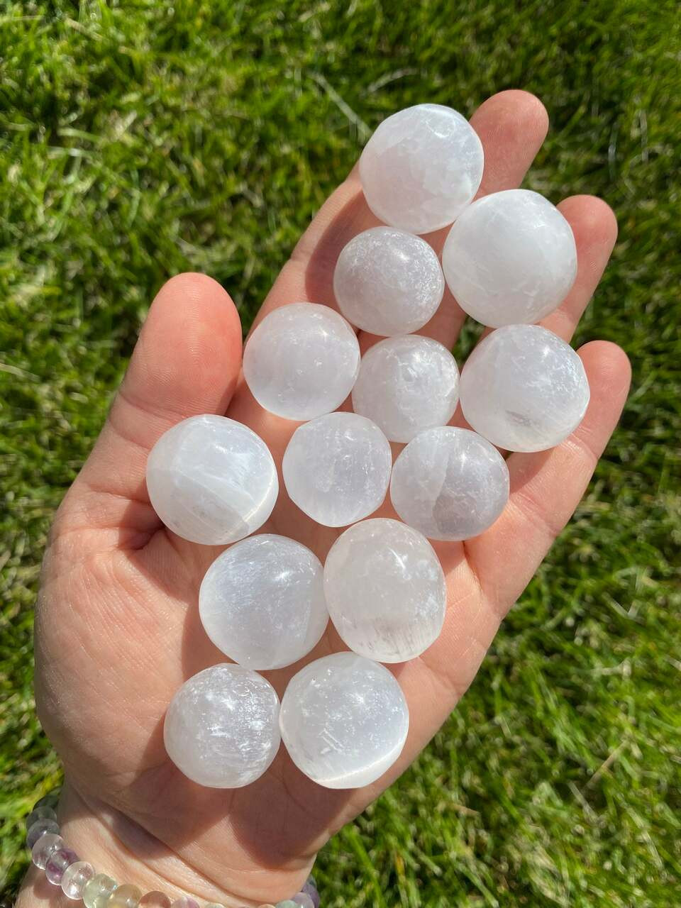 Tumbled Selenite - Selenite Tumbled Stone | New Moon Beginnings