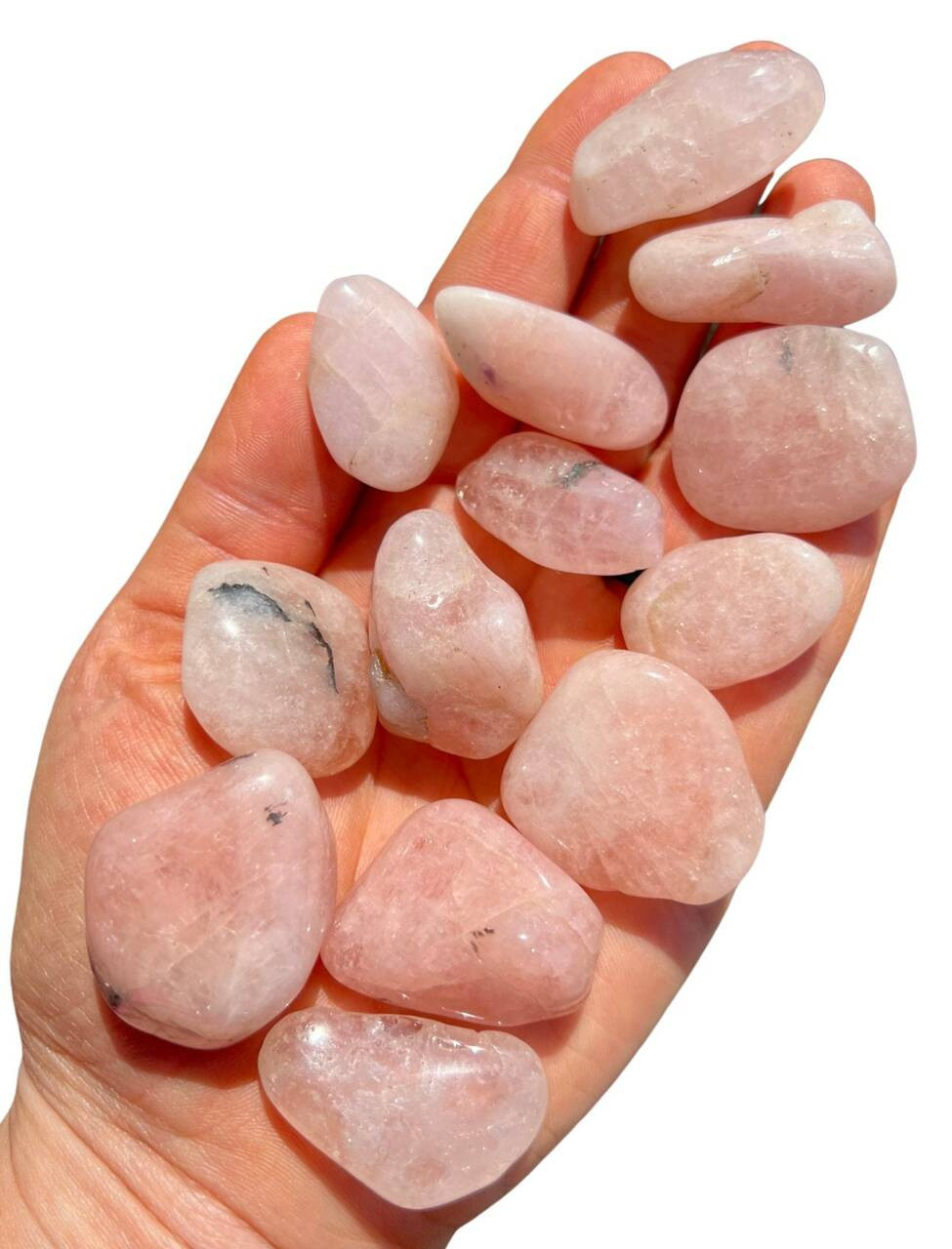 Tumbled Peach Selenite - Peach Selenite Tumbled Stone | New Moon Beginnings