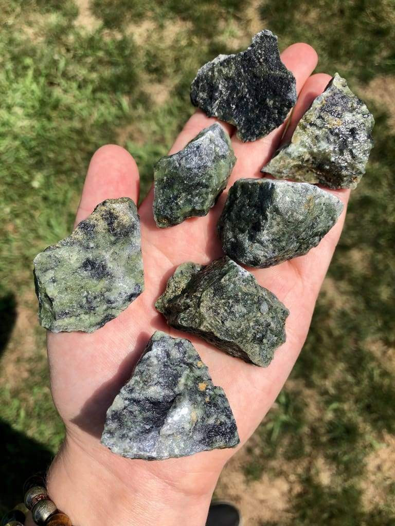 Raw Nephrite Jade Stone | New Moon Beginnings