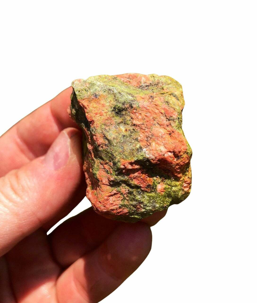Raw Unakite Stone | New Moon Beginnings