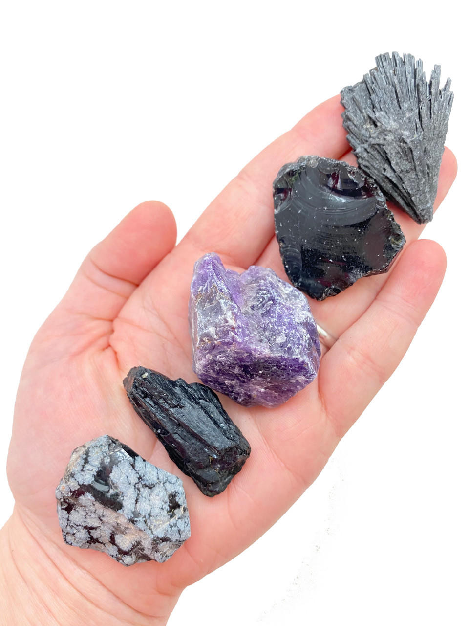 Negative Energy Protection Stone Set (Raw) | New Moon Beginnings
