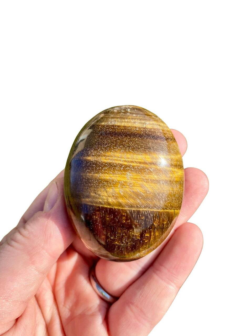 Tigers Eye Sphere - Polished Stone | New Moon Beginnings