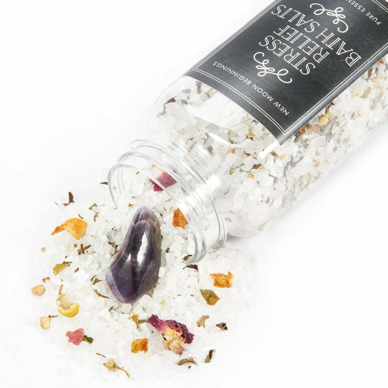 Stress Relief Bath Salt Blend - Bath Salt with Healing Crystal | New ...