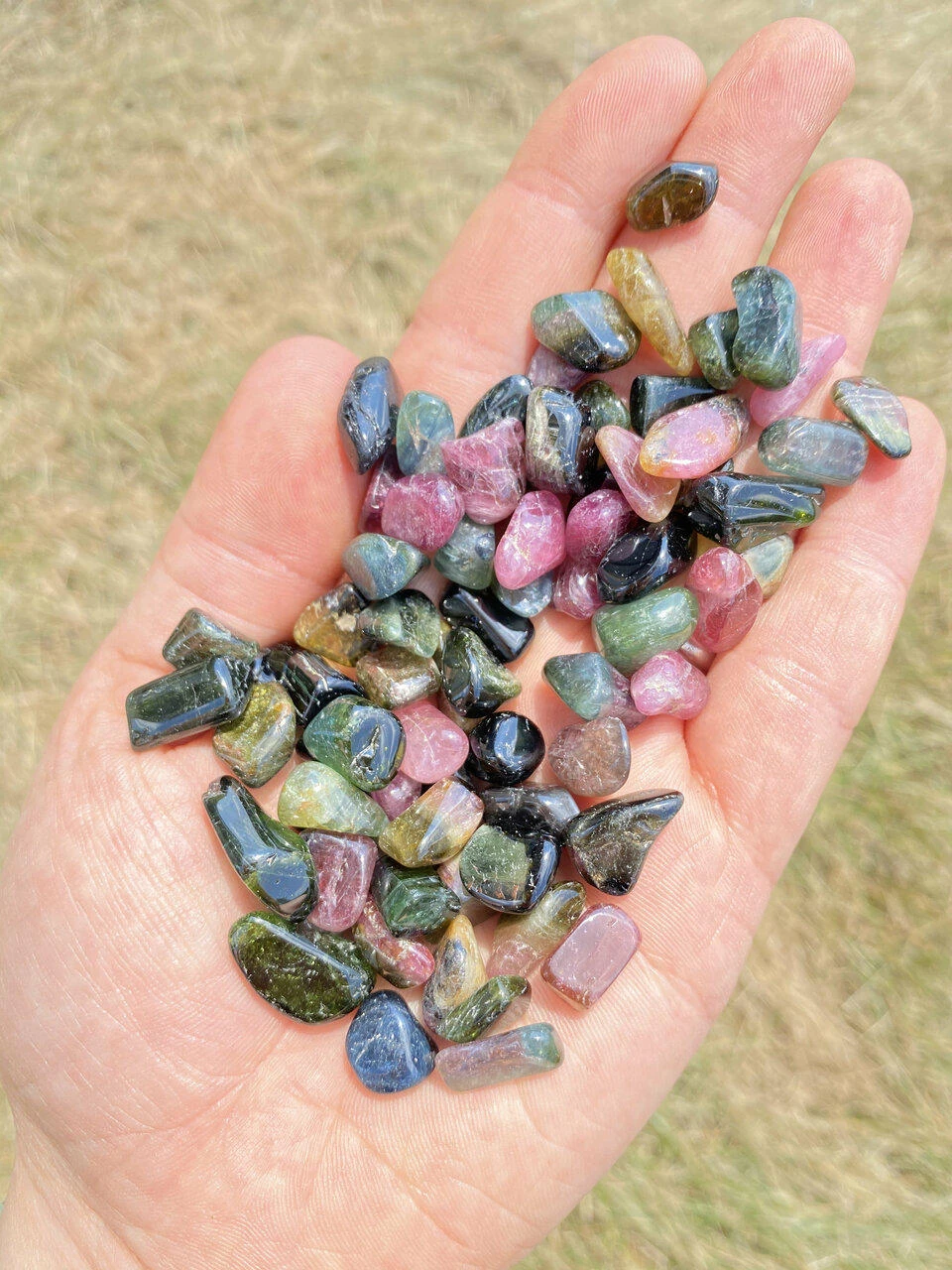 Tumbled Black Tourmaline - Black Tourmaline Tumbled Stone - Grade B ...