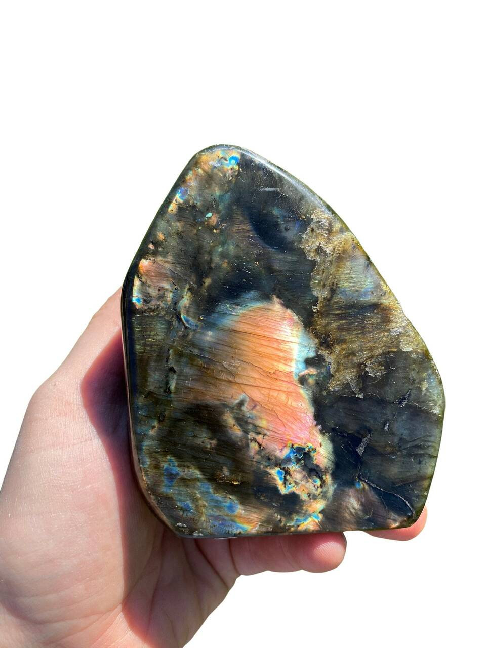 Spectrolite Polished Standing Freeform Stone - 137 | New Moon Beginnings