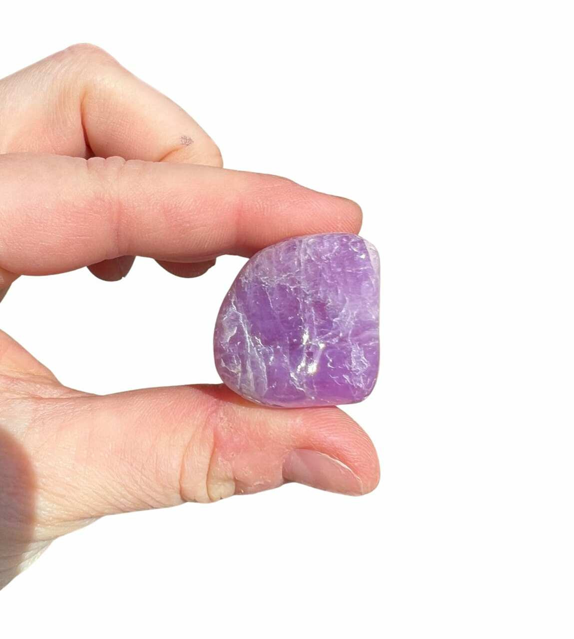 Tumbled Kunzite - Kunzite Tumbled Stone | New Moon Beginnings