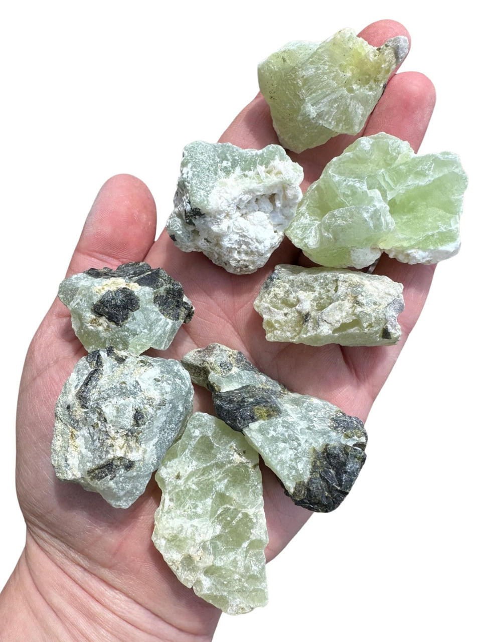 Raw Prehnite Crystal | New Moon Beginnings