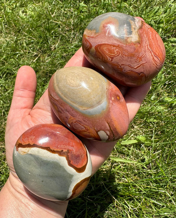 Polychrome Jasper Palm Stone | New Moon Beginnings