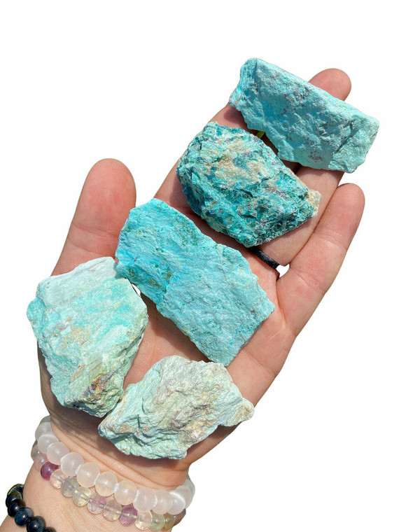 Raw Peruvian Turquoise Stone | New Moon Beginnings