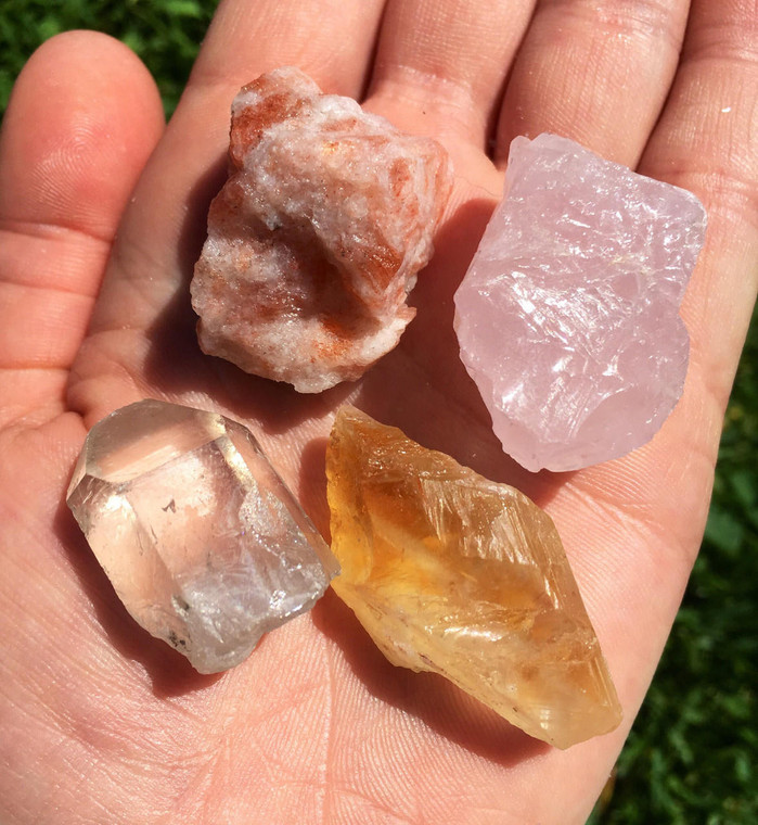 Happiness & Joy Stone Set (Raw) | New Moon Beginnings