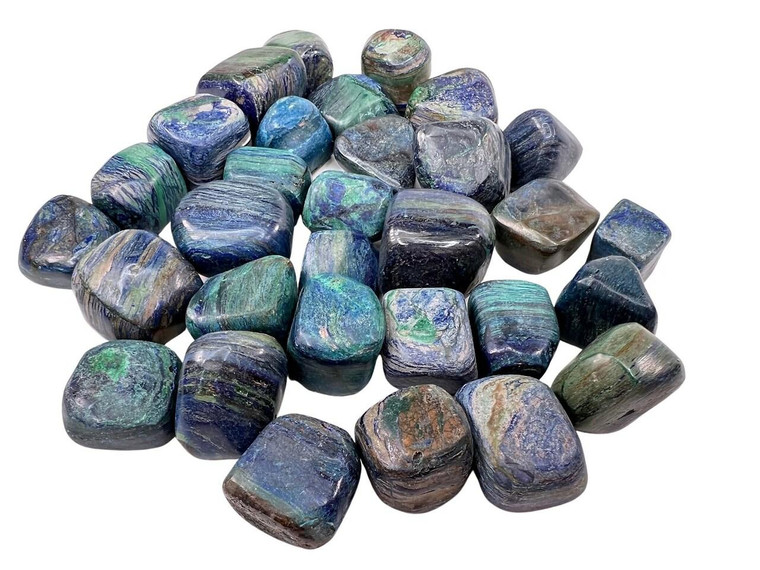 Tumbled Azurite - Azurite Tumbled Stone | New Moon Beginnings