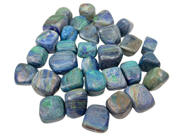 Tumbled Azurite - Azurite Tumbled Stone | New Moon Beginnings