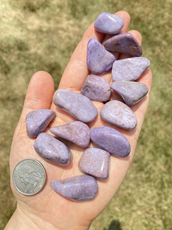 Tumbled Purple Jade - Purple Jade Tumbled Stone - Grade AA | New Moon ...
