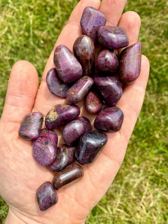 Tumbled Ruby - Ruby Tumbled Stone | New Moon Beginnings