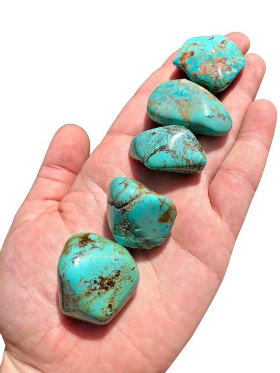 Tumbled Turquoise - Turquoise Tumbled Stone - Grade A | New Moon Beginnings