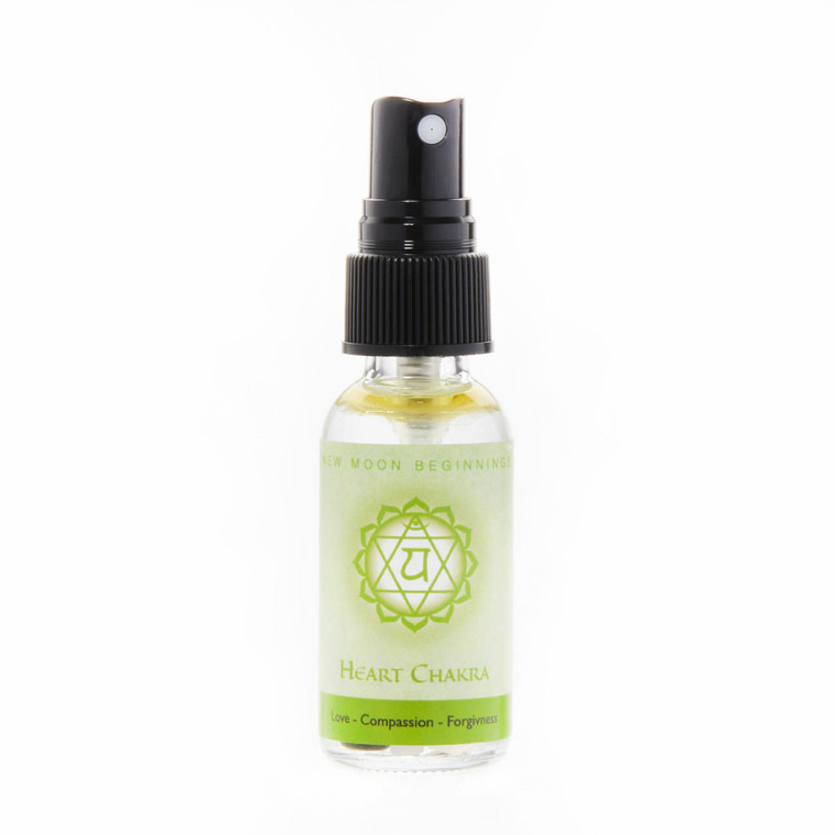 Heart Chakra Spray - Room Spray with Healing Crystals | New Moon Beginnings
