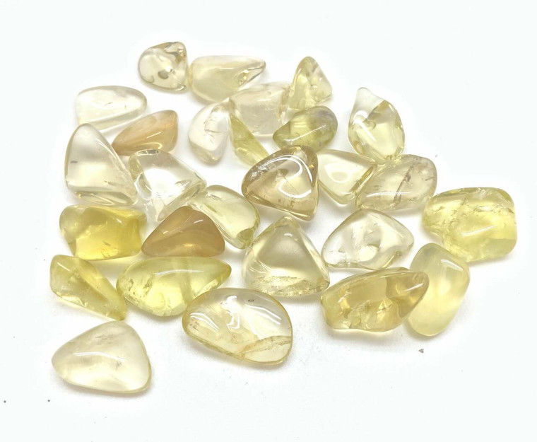 Tumbled Lemon Quartz - Lemon Quartz Tumbled Stone | New Moon Beginnings