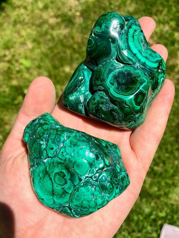Raw Malachite Stone | New Moon Beginnings