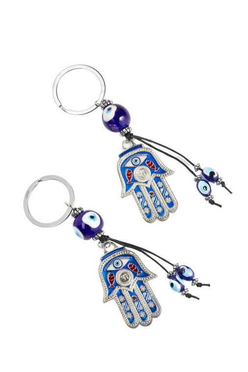 Hamsa Evil Eye Protection Keychain | New Moon Beginnings