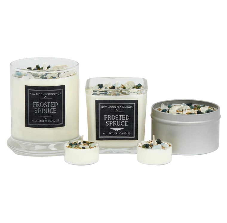 Frosted Spruce Candle | New Moon Beginnings