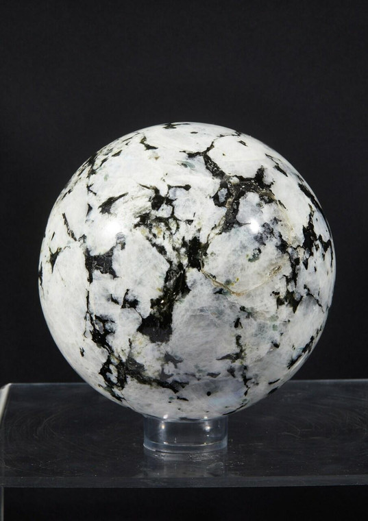 Large Rainbow Moonstone Sphere - 3 | New Moon Beginnings