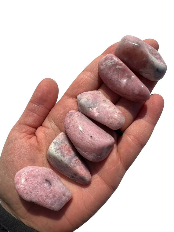 Pink Petalite Tumbled Stone | New Moon Beginnings