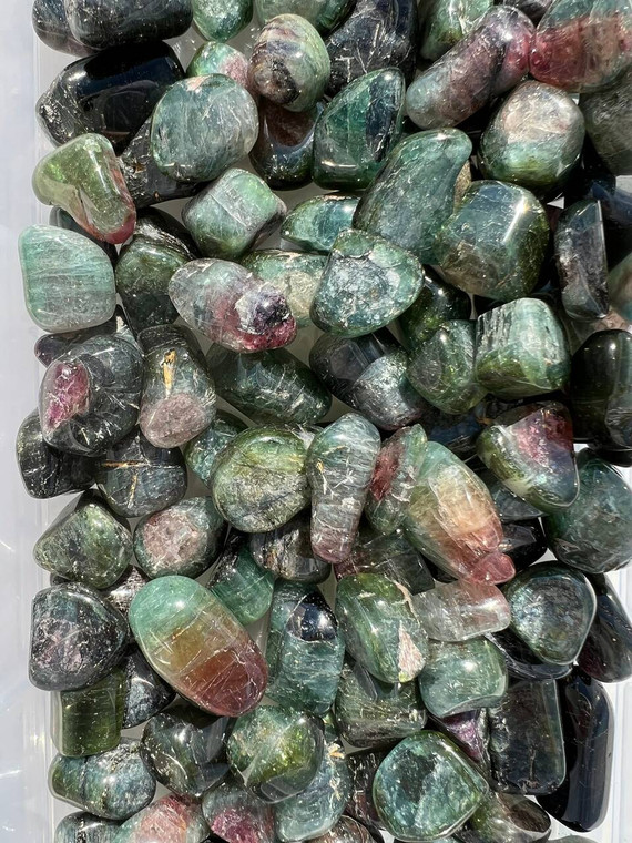 Watermelon Tourmaline Tumbled Stone | New Moon Beginnings