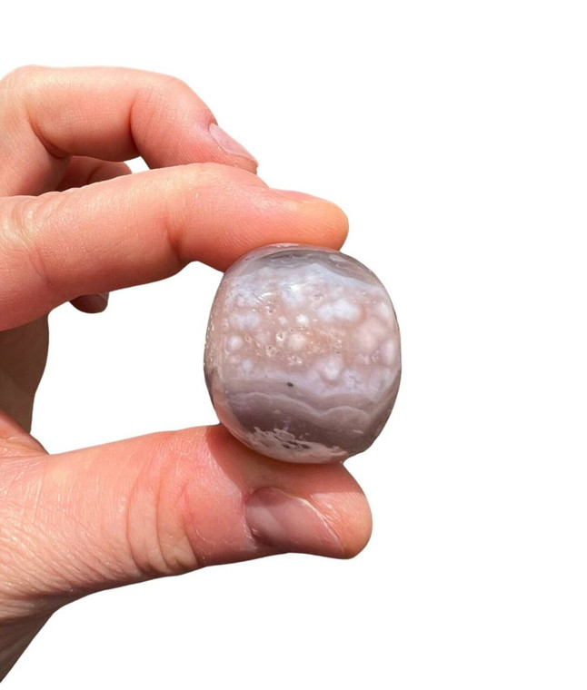 Flower Agate Tumbled Stone | New Moon Beginnings