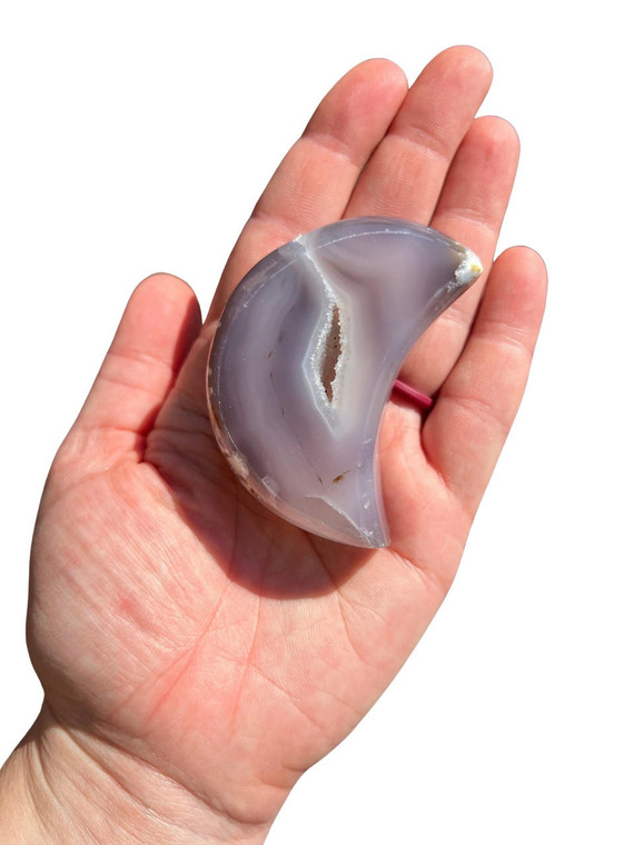 Crescent Moon Agate Stone | New Moon Beginnings