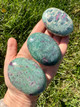 Ruby in Fuchsite Palm Stone - Polished Stone Oval | New Moon Beginnings