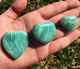 Amazonite Heart Polished Stone | New Moon Beginnings